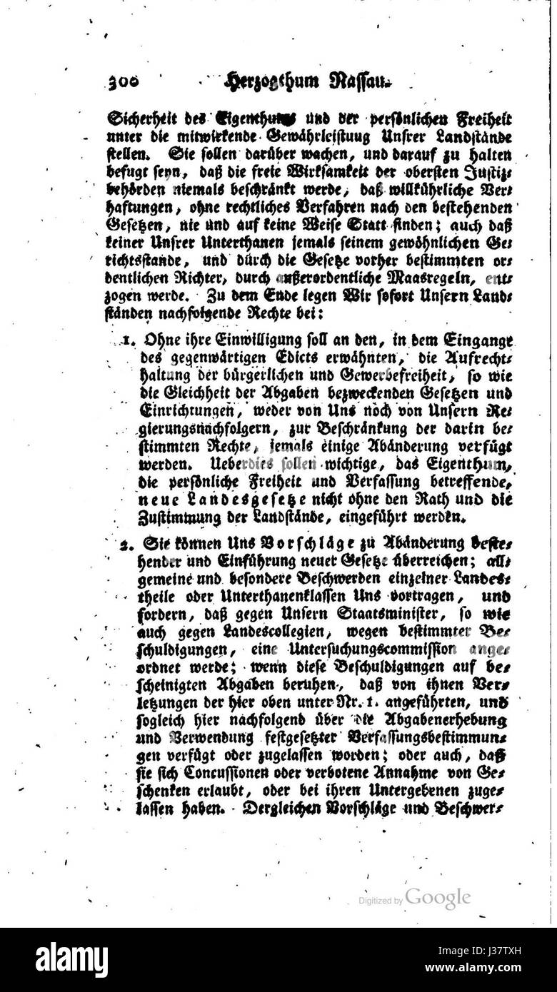 A document titled 'Constitution der europaeischen Staaten' published in ...