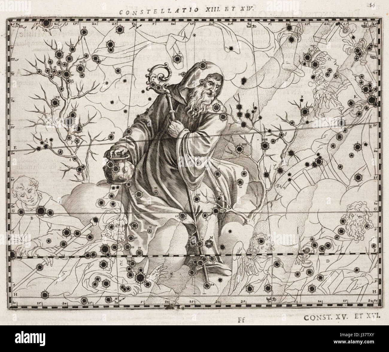 Coelum Stellatum Christianum 1414 is a celestial map created in the ...