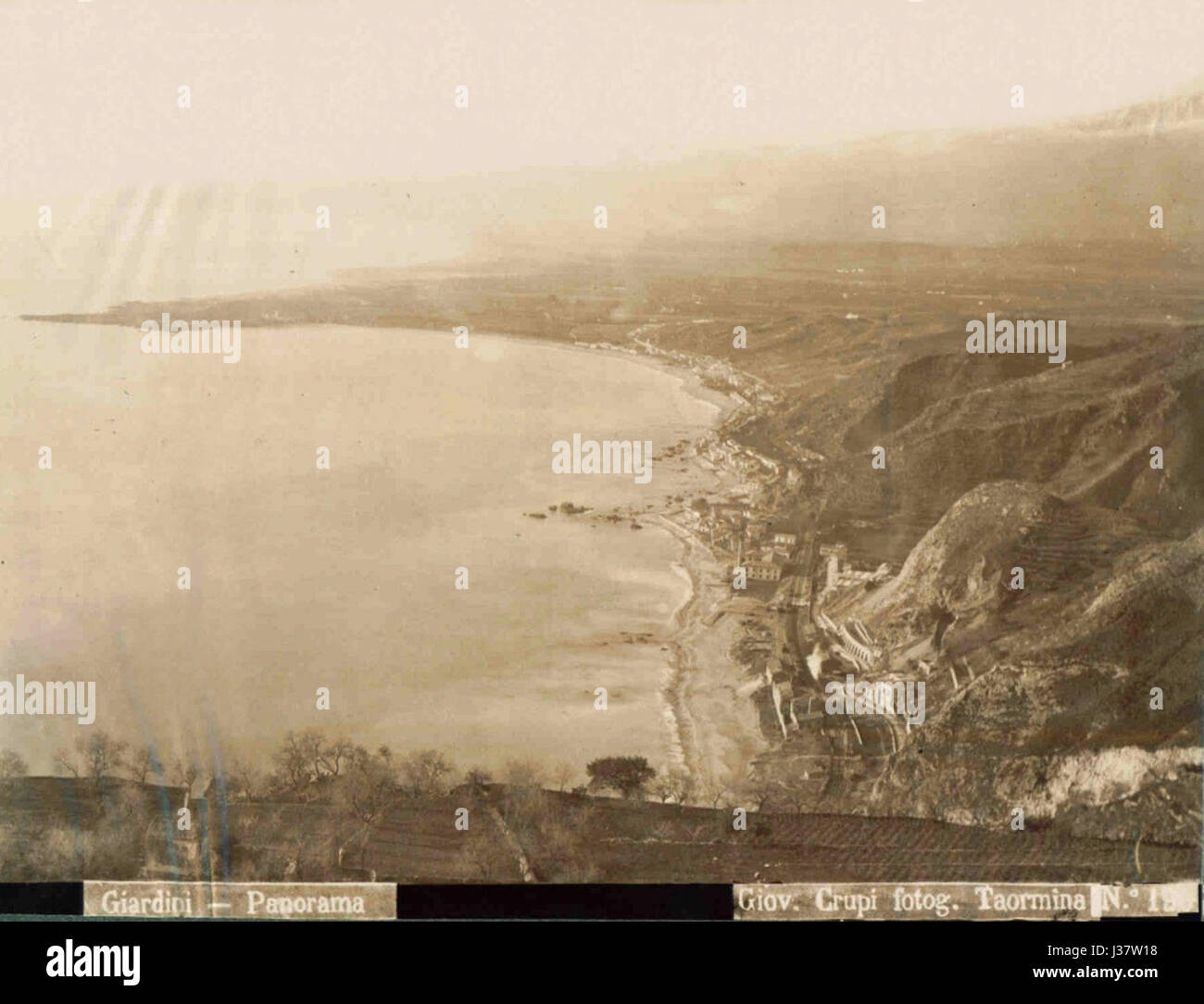 Crupi, Giovanni (1849 1925) n. 196 Giardini Panorama Stock Photo - Alamy