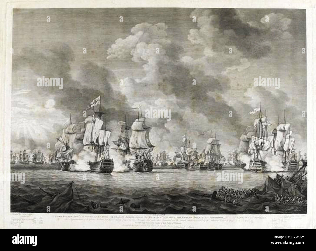 American revolution naval battle hi-res stock photography and images ...