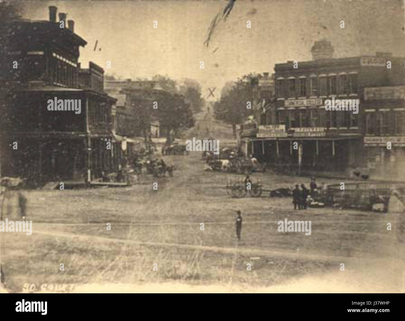 Court Street in 1874 reflects a historical view of the street in an ...