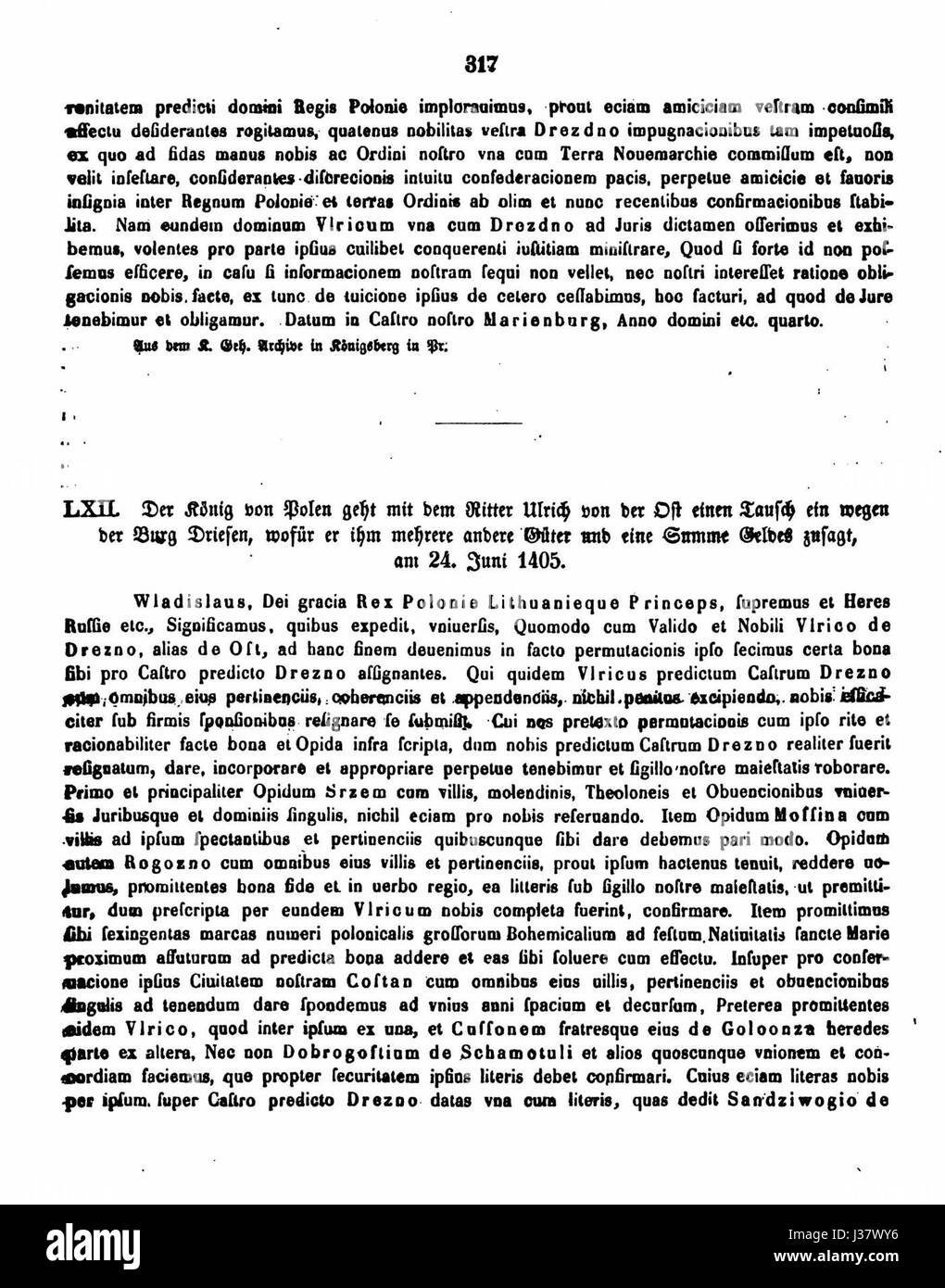 'DE CDB 1 18 317' appears to be a reference or catalog number for a specific record or item ...