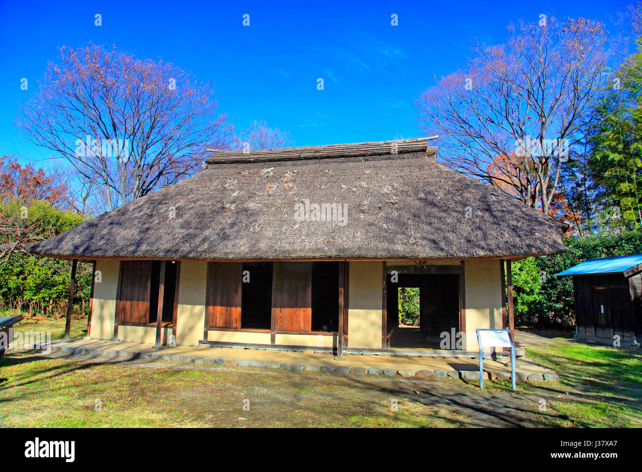 Edo Period Farm House at Open-Air Folk Museum in Fuchu Tokyo Japan ...