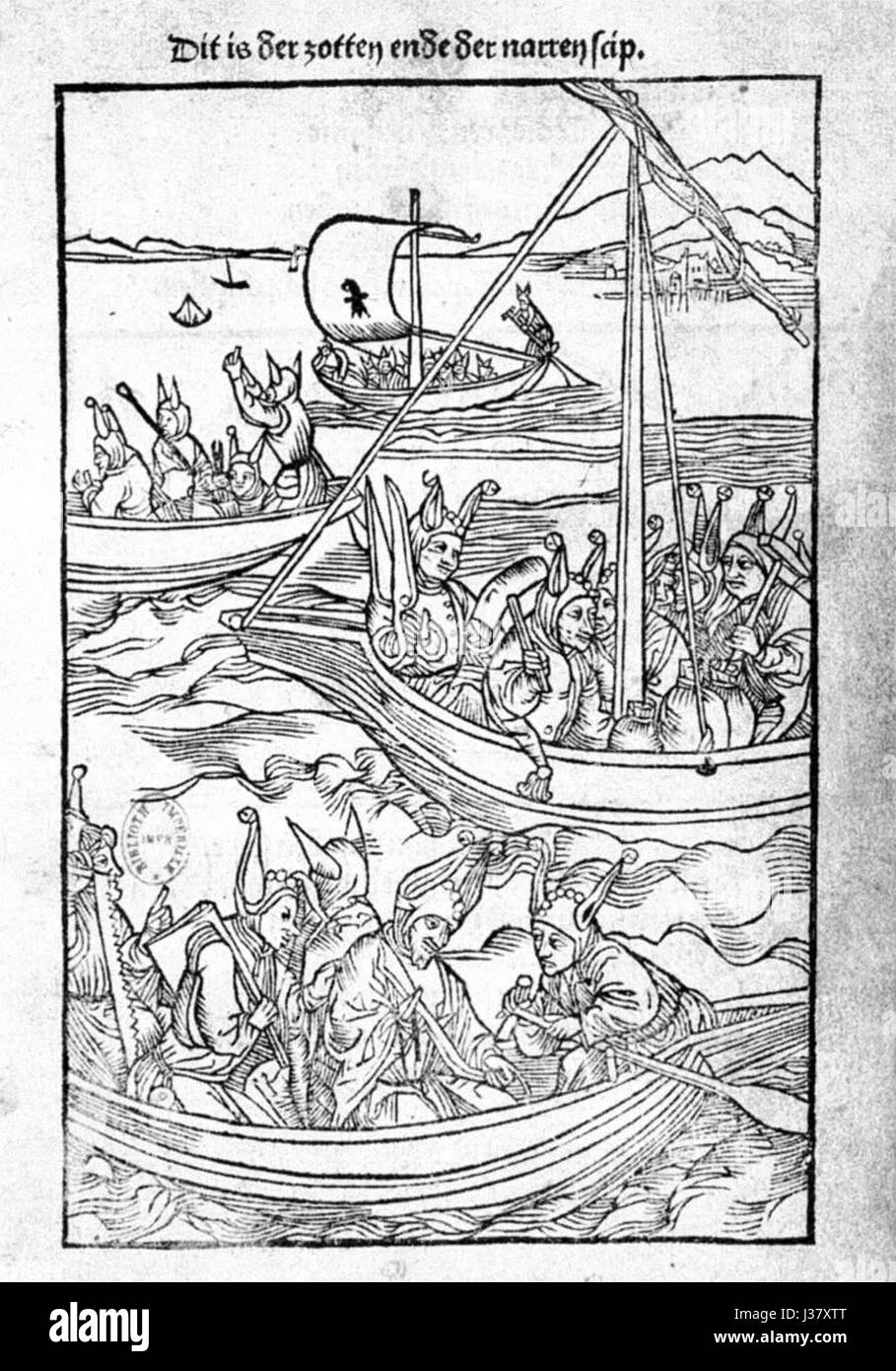 The title is in German and refers to 'The End of the Fool's Ship ...