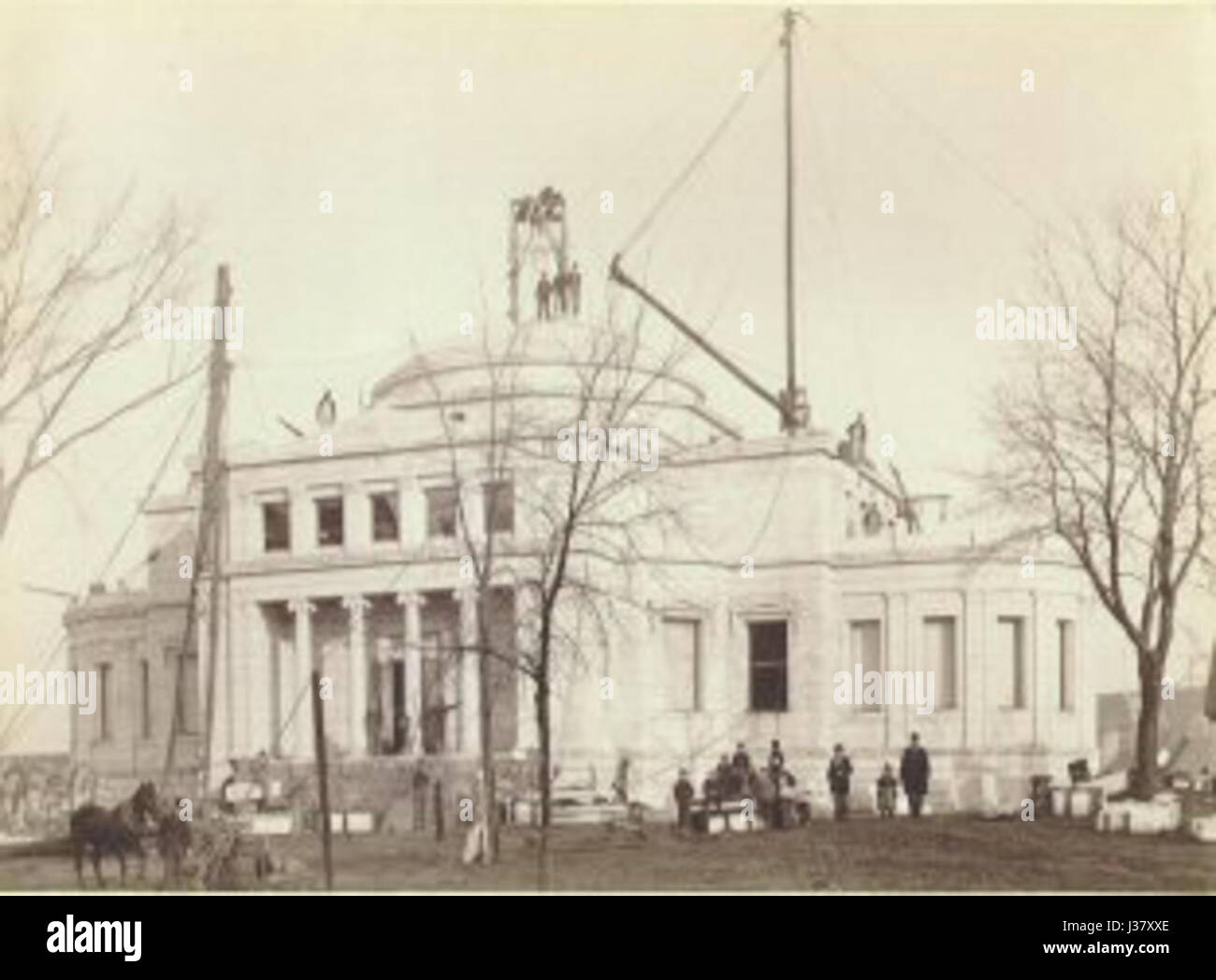 The construction of the library represents the building process of a ...