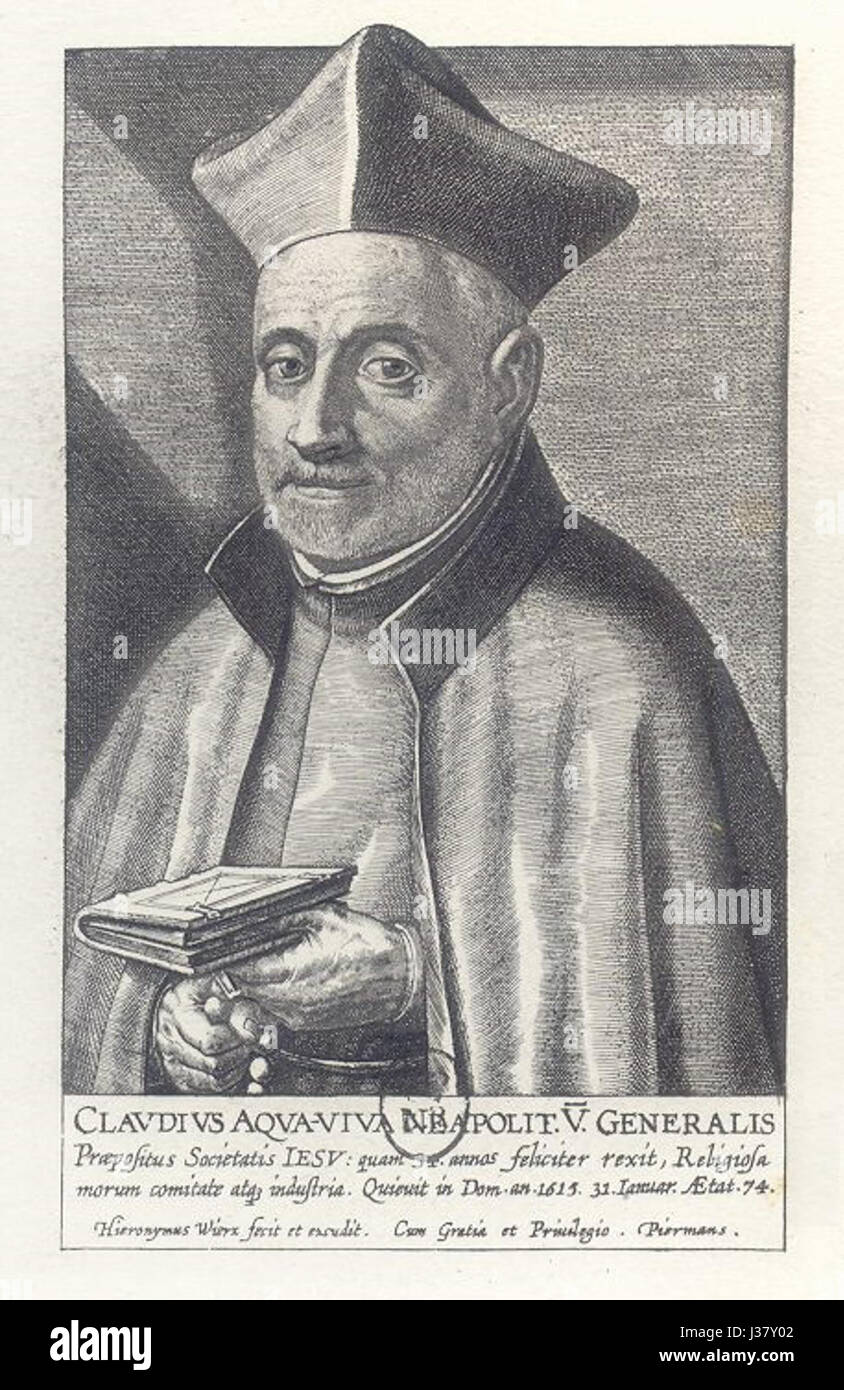 Claudio Acquaviva (1543 1615) Sup. General of the Jesuits Stock Photo ...