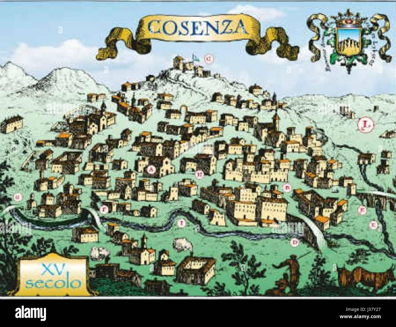 COSENZA XV SECOLO Stock Photo - Alamy