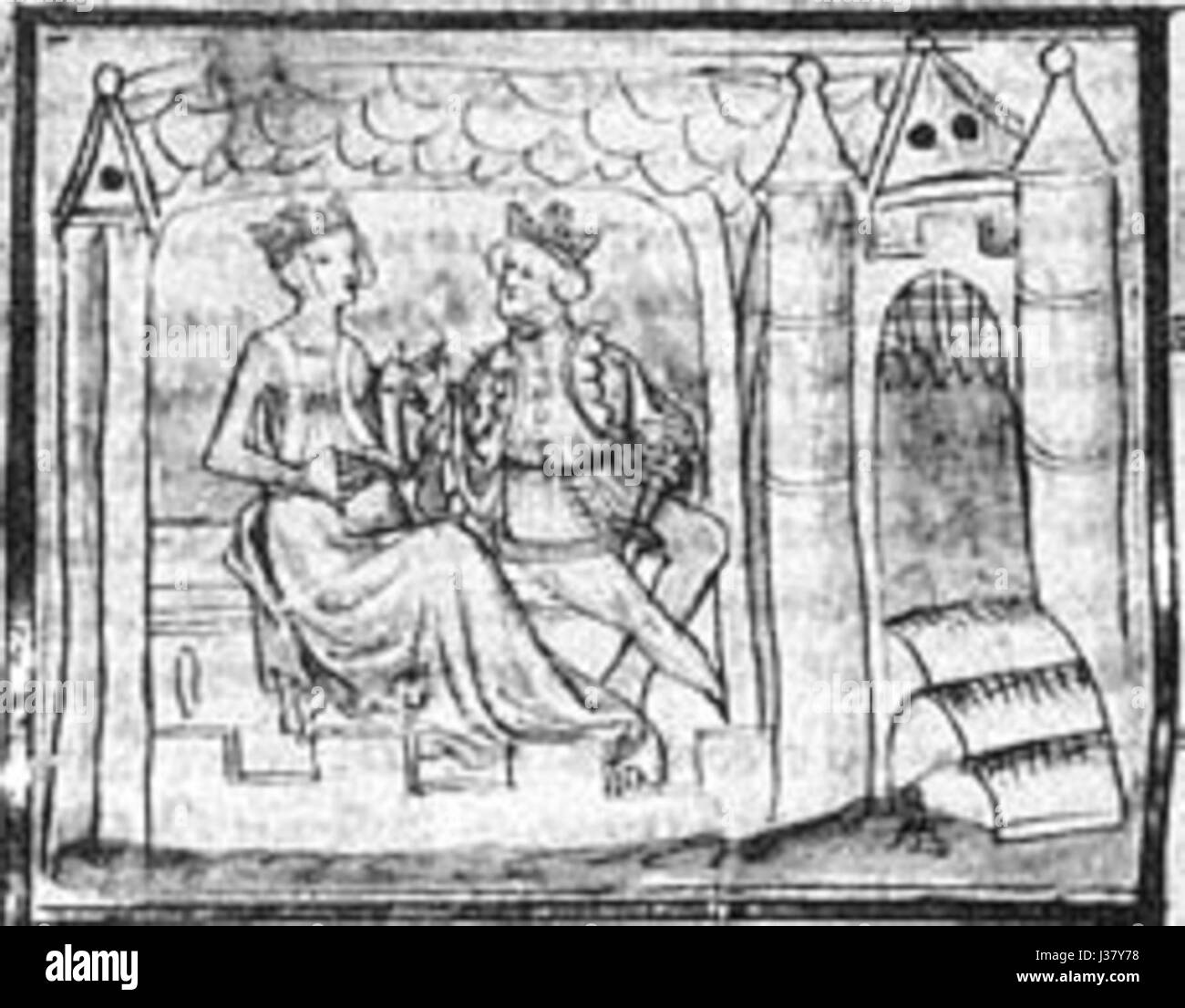 Clo Cloenthroned is a depiction or figure within a historical, cultural ...