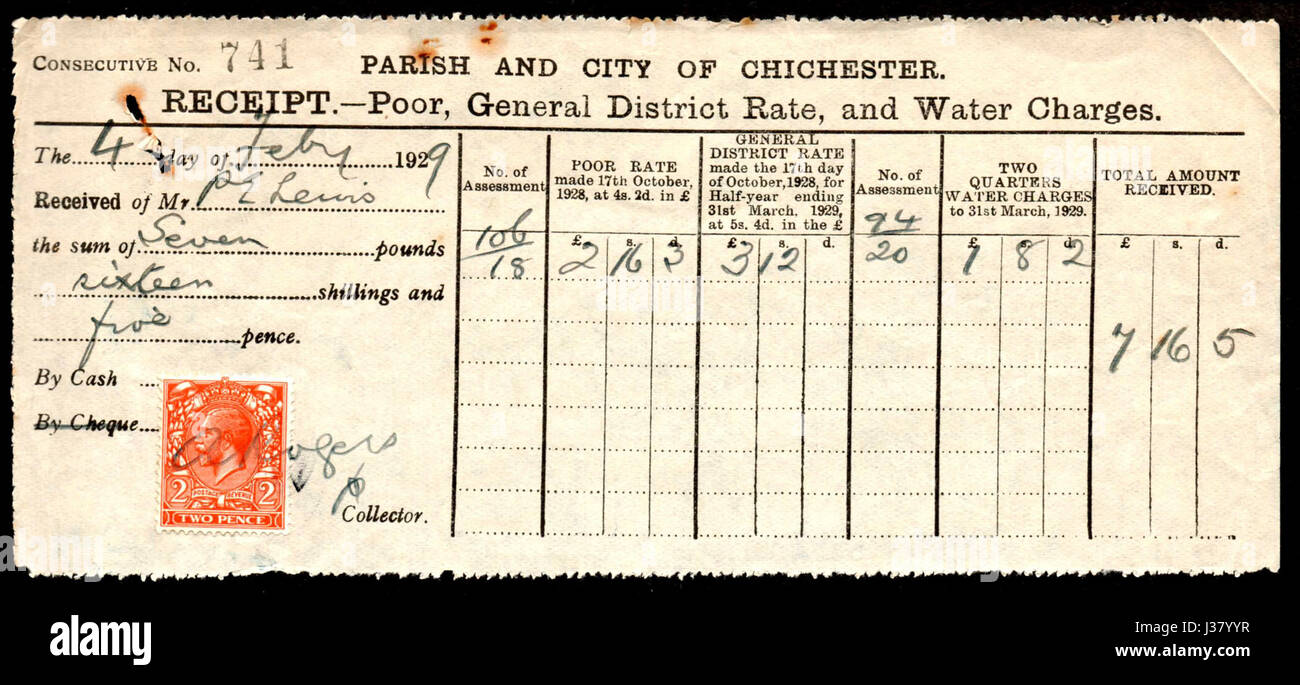 Collection receipt hi-res stock photography and images - Alamy