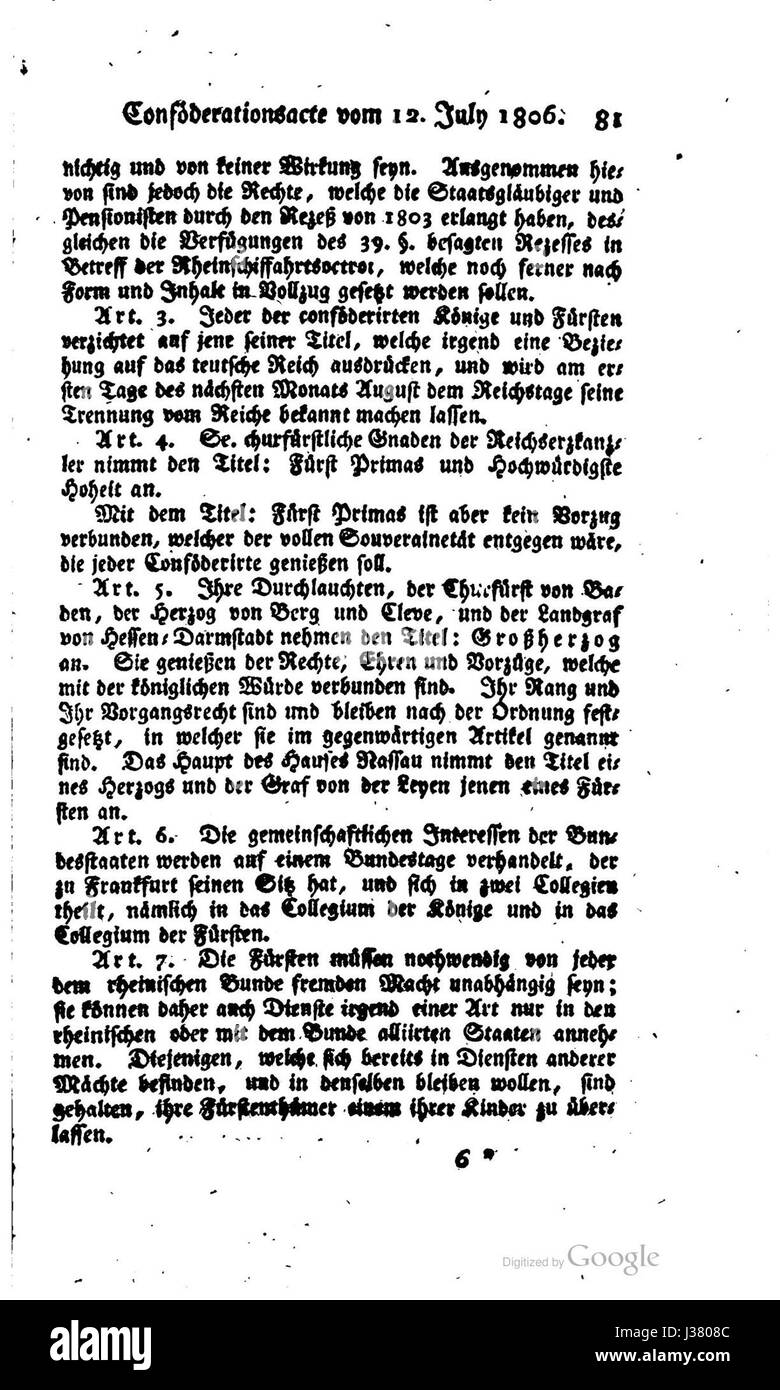 A historical reference to the constitution of European states ...