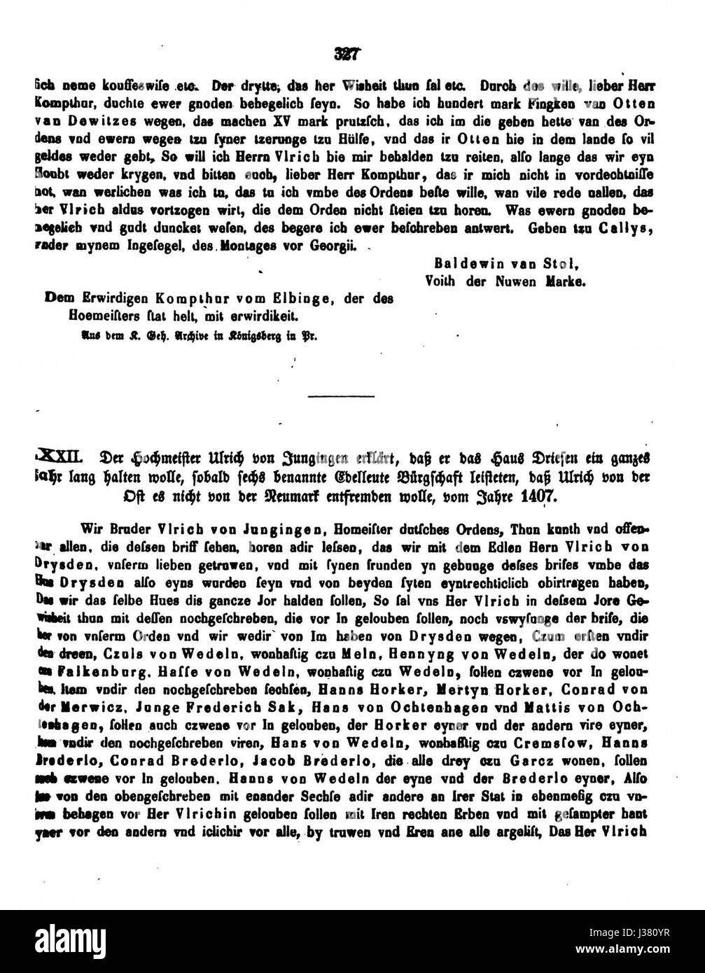 This reference identifies a document from the 'DE CDB' collection ...