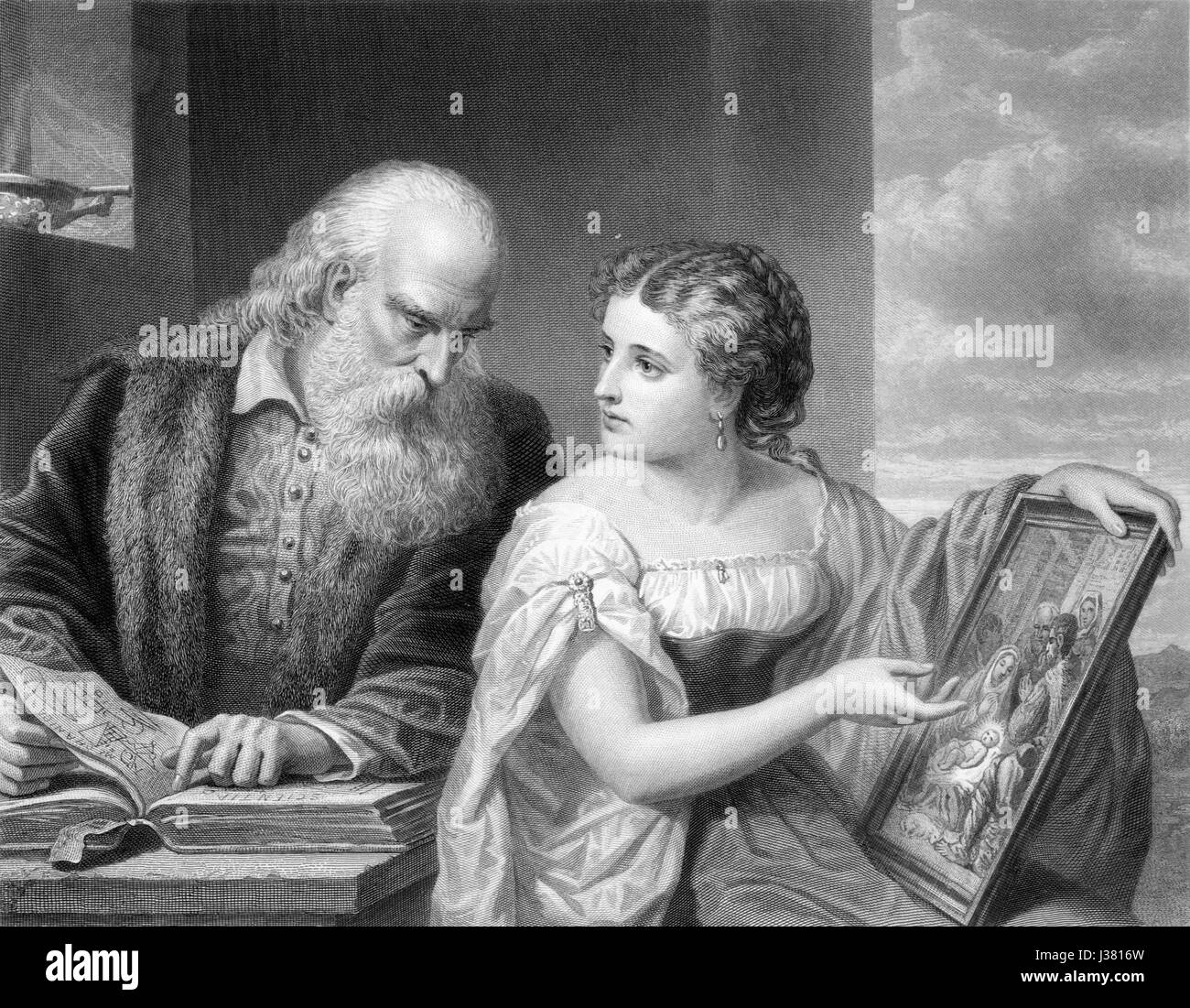 Religious moral art Black and White Stock Photos & Images - Alamy