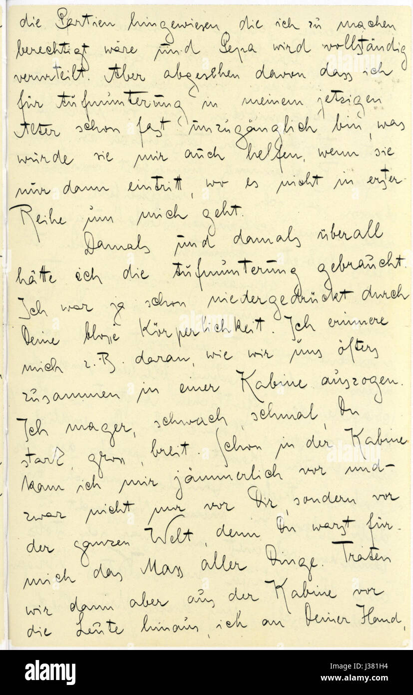 The 'Brief an den Vater' ('Letter to His Father') by Franz Kafka is a ...