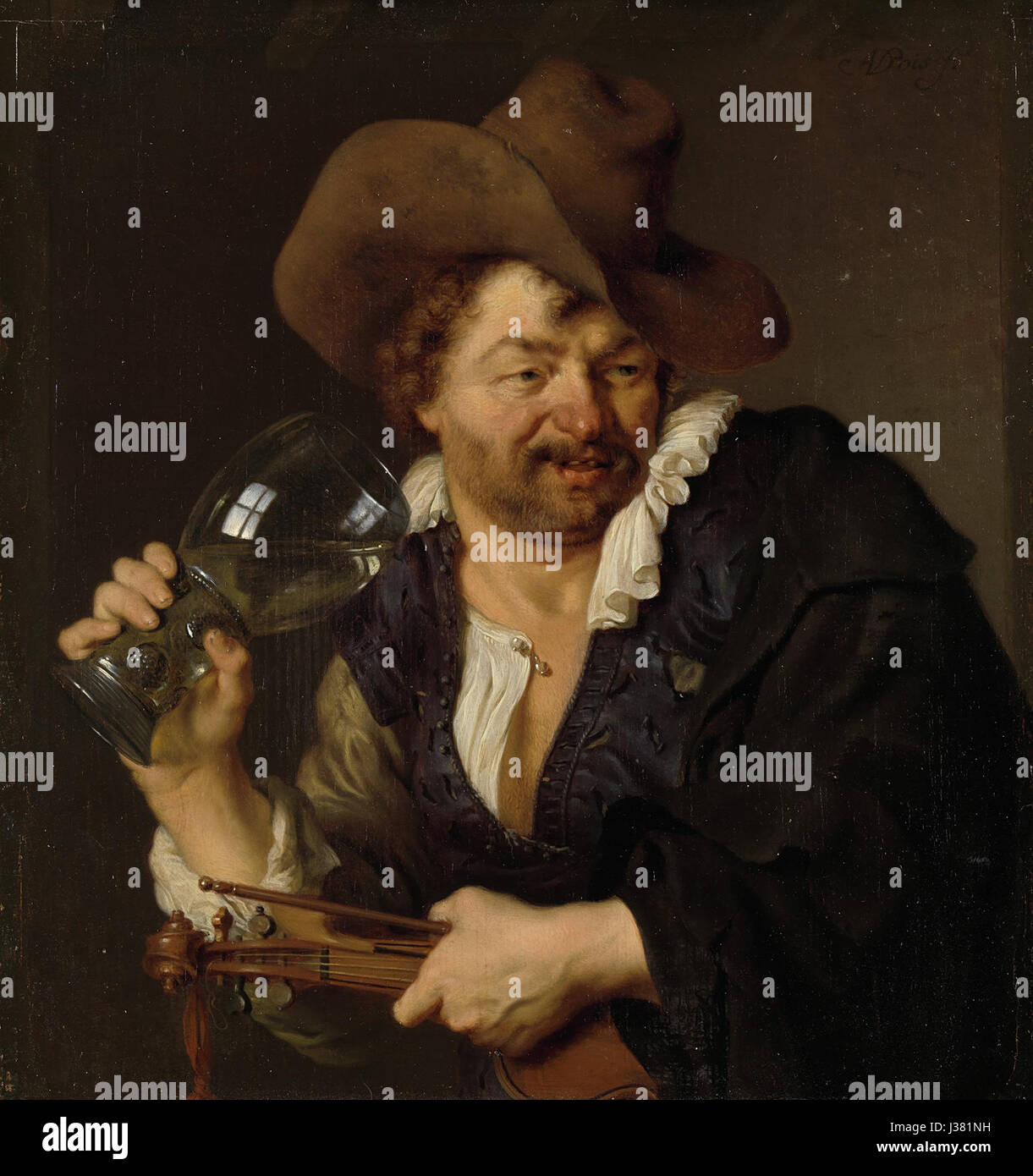 De vrolijke speelman Rijksmuseum SK A 457 Stock Photo - Alamy