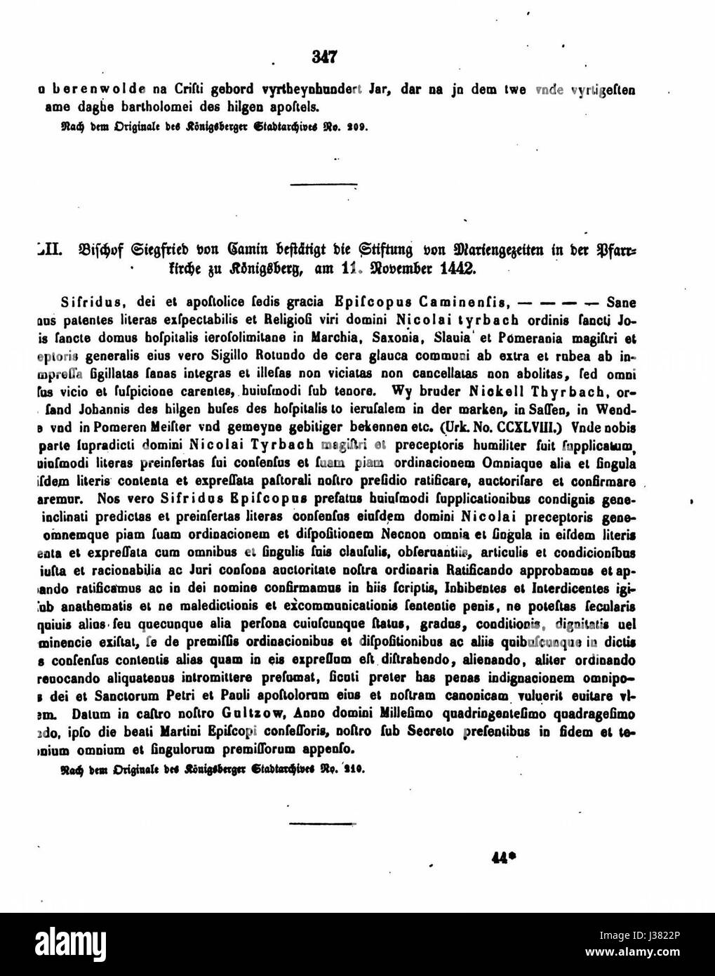 This historical document, identified as DE CDB 1 19 347, is a significant part of archival ...