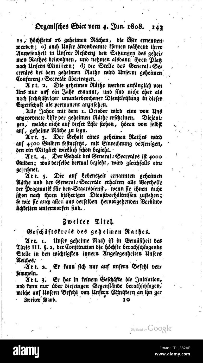 The title refers to the constitution of the European states ...