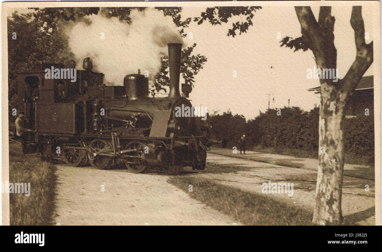 Photograph of a Prussian T3 steam locomotive, a 0-6-0 wheel arrangement ...