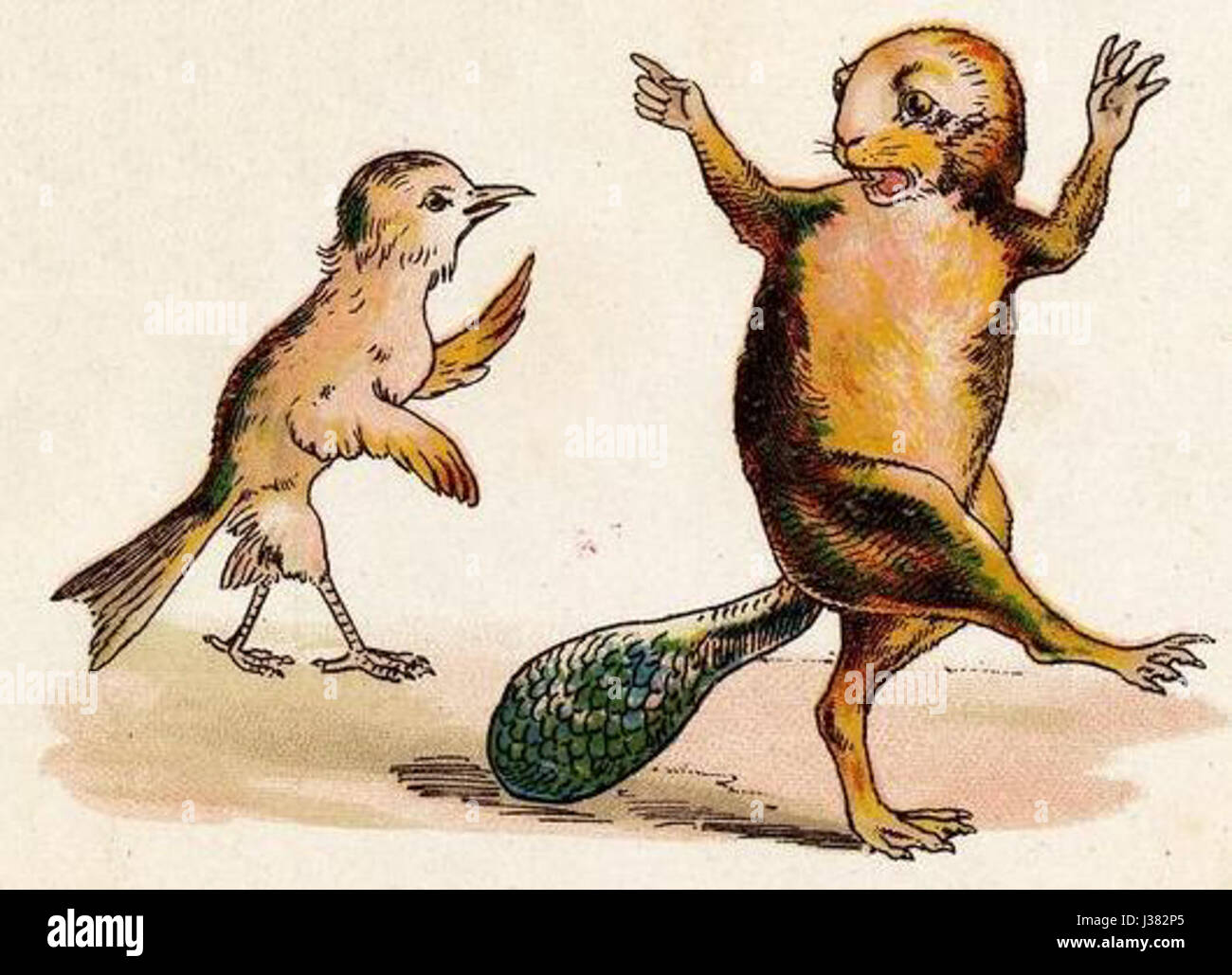'Der Ball der Tiere' (The Ball of Animals) is a whimsical illustration ...