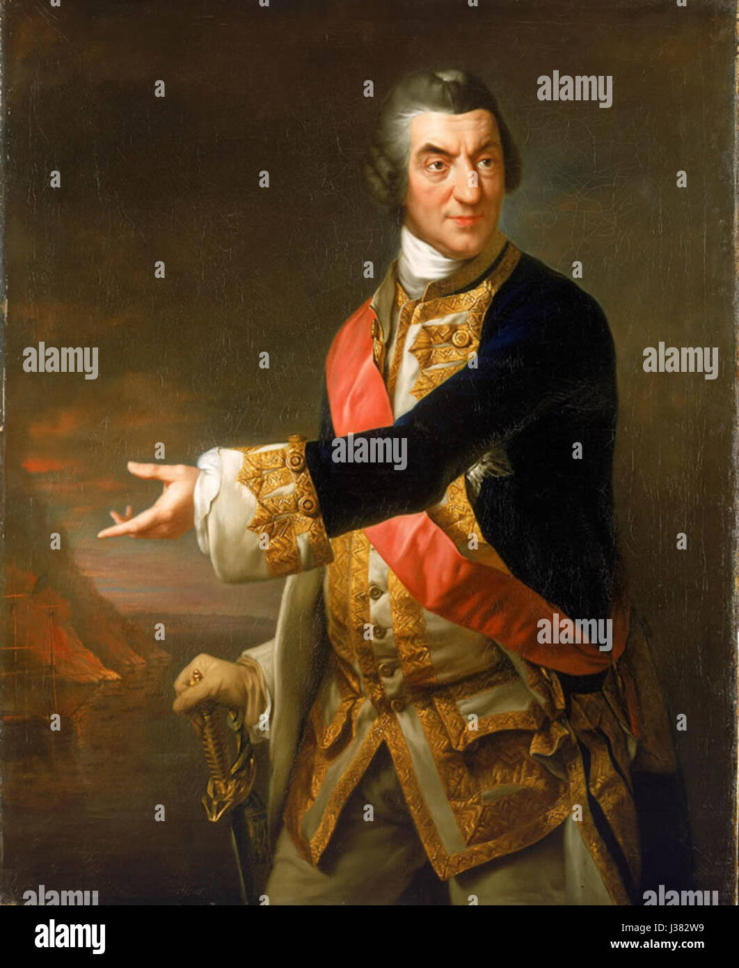 Charles Saunders Admiral der Royal Navy Stock Photo - Alamy