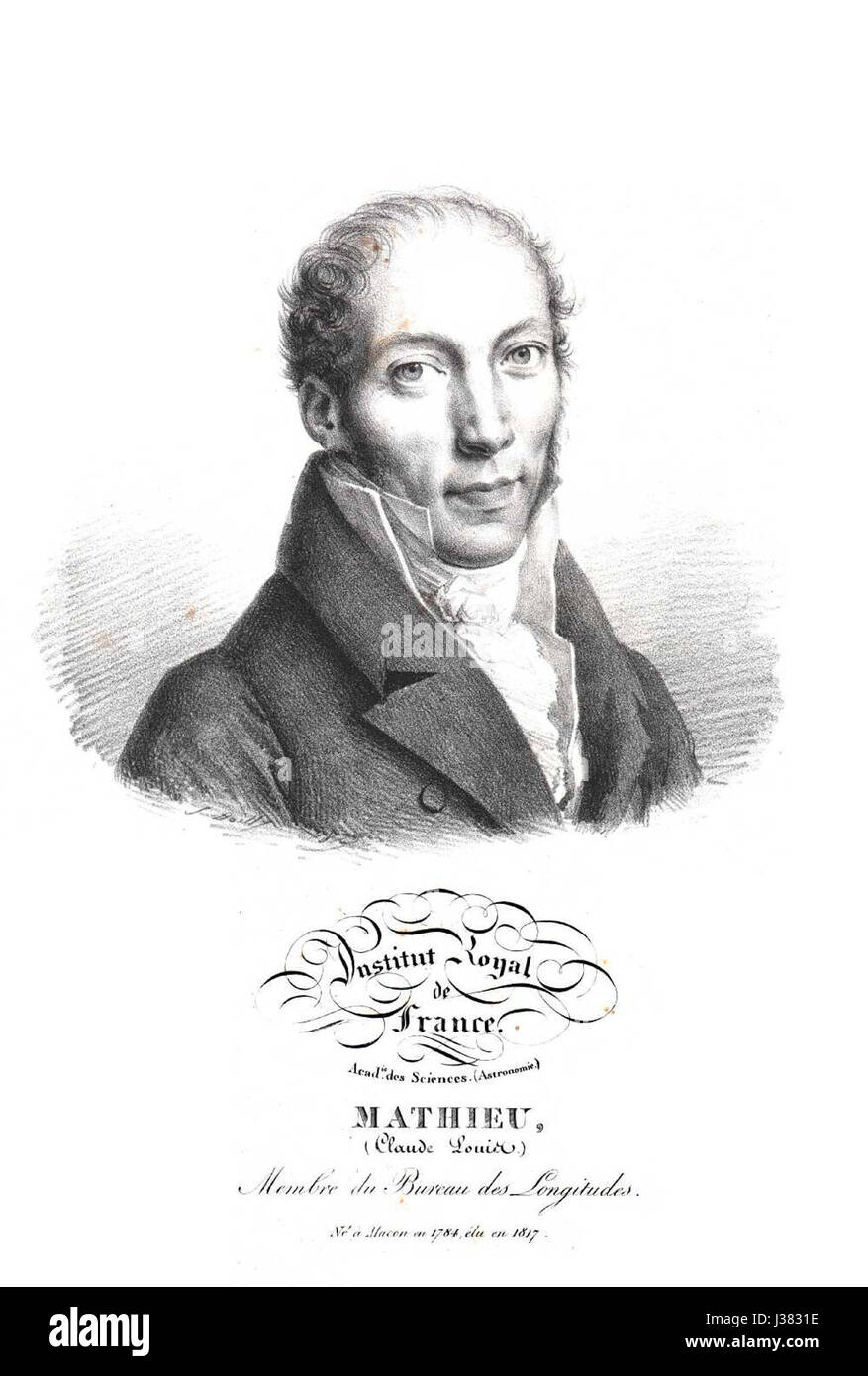 Claude Louis Mathieu was a French mathematician and astronomer, known ...