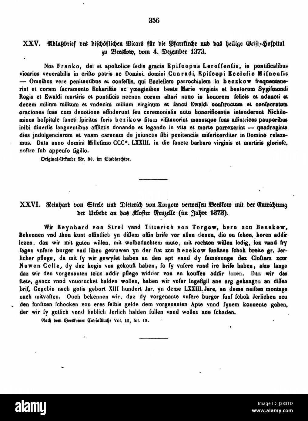 A document identified as DE CDB 1 20 356, likely a reference code for an item in a collection ...