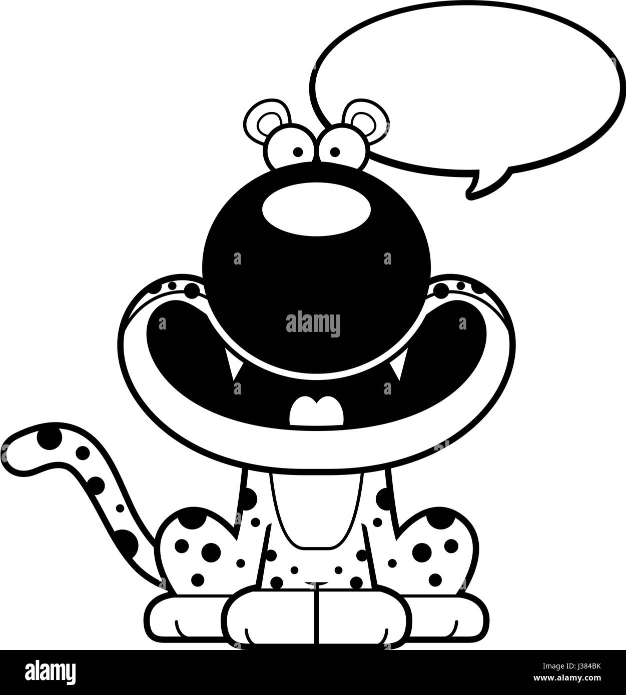 A cartoon illustration of a leopard talking Stock Vector Image & Art ...