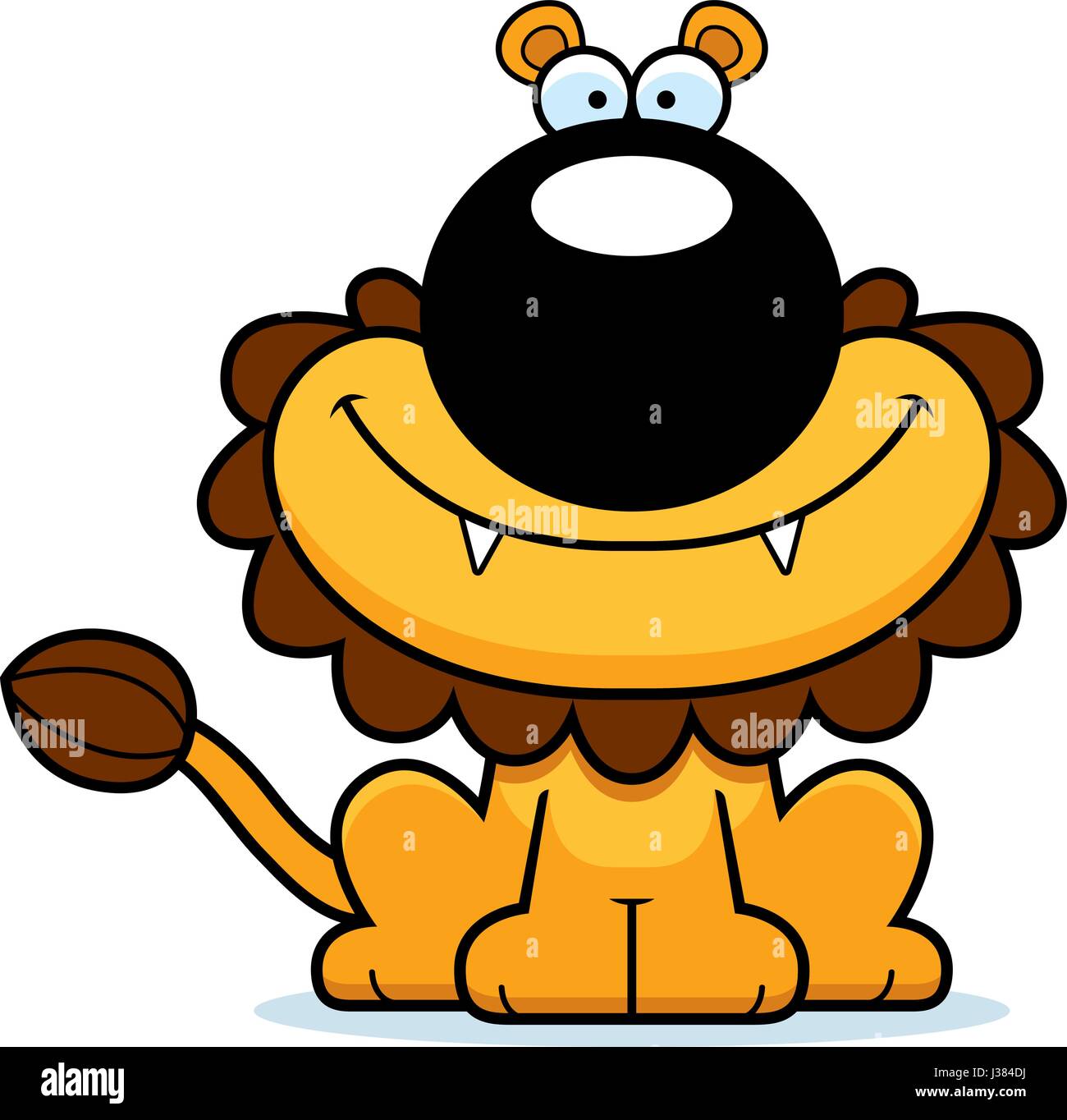 A cartoon illustration of a lion smiling Stock Vector Image & Art - Alamy