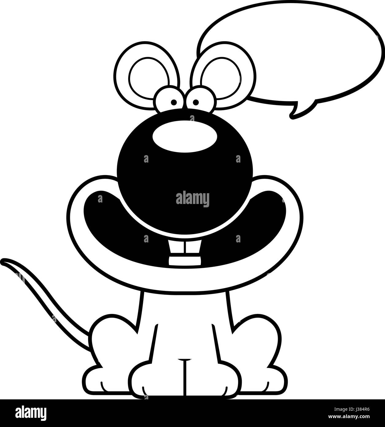 A cartoon illustration of a mouse talking Stock Vector Image & Art - Alamy