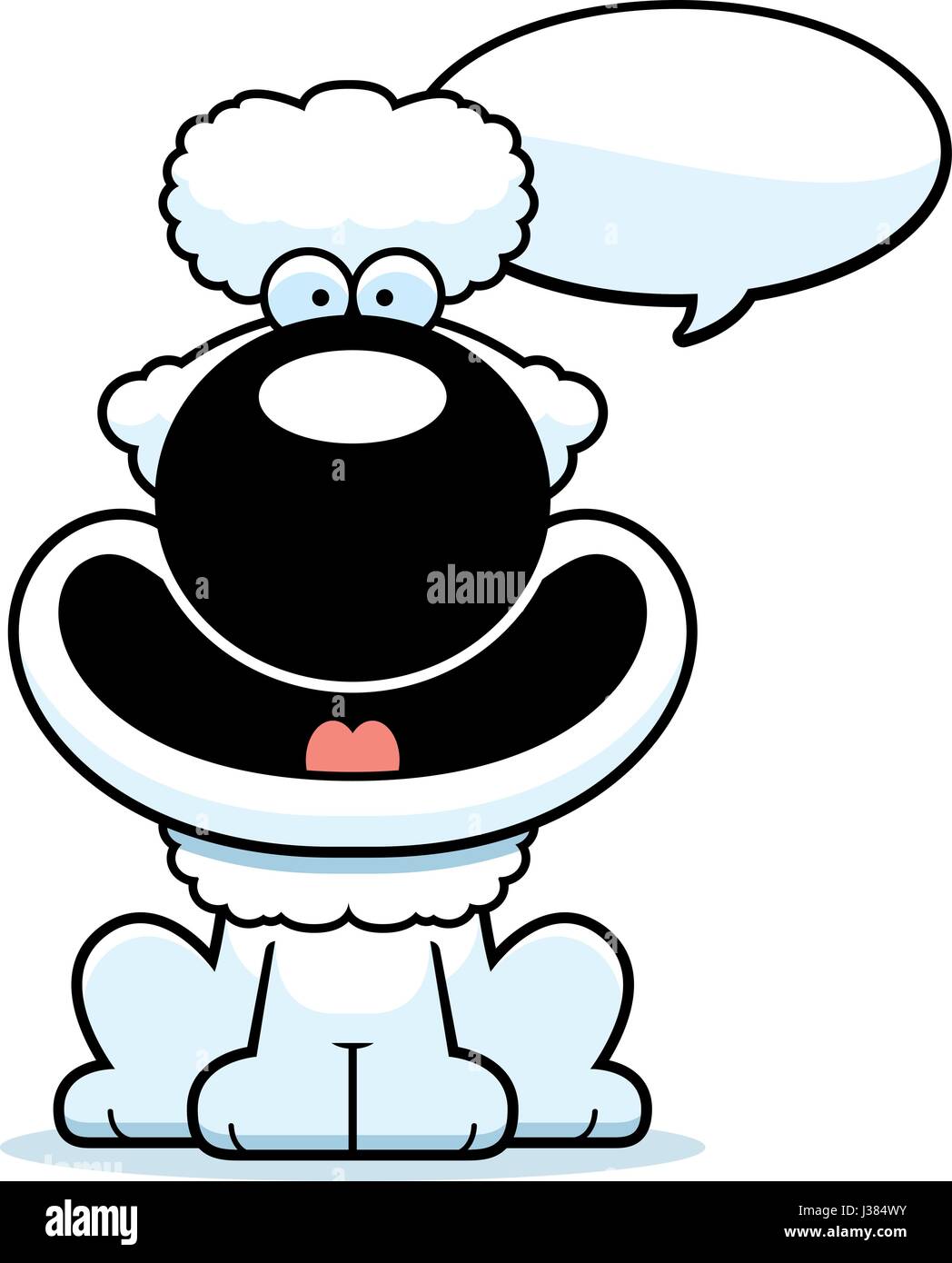 A cartoon illustration of a poodle talking Stock Vector Image & Art - Alamy