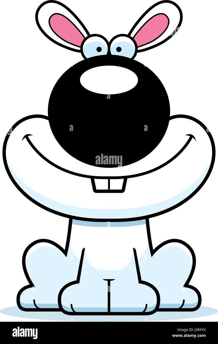 A cartoon illustration of a rabbit smiling Stock Vector Image & Art - Alamy