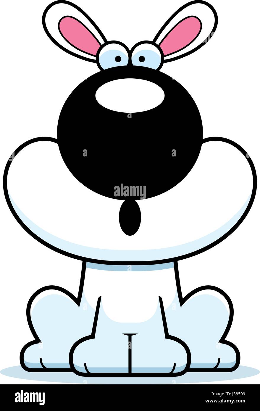 A cartoon illustration of a rabbit looking surprised Stock Vector Image ...