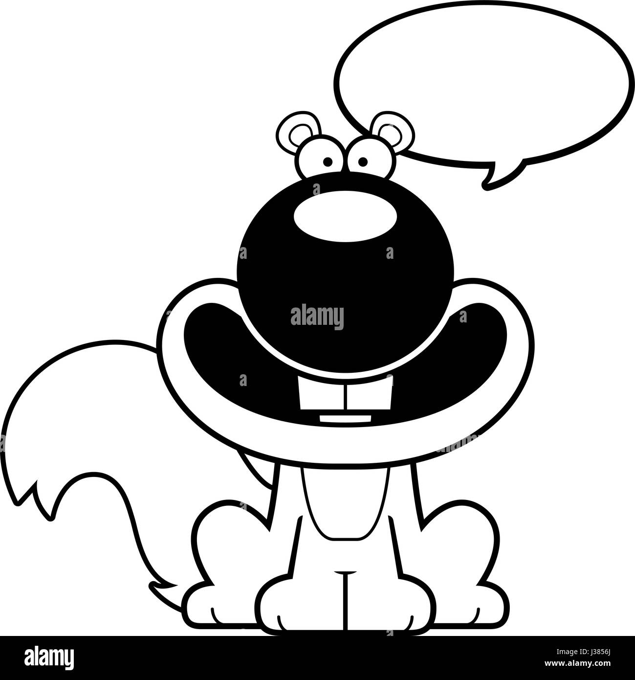 A cartoon illustration of a squirrel talking Stock Vector Image & Art ...