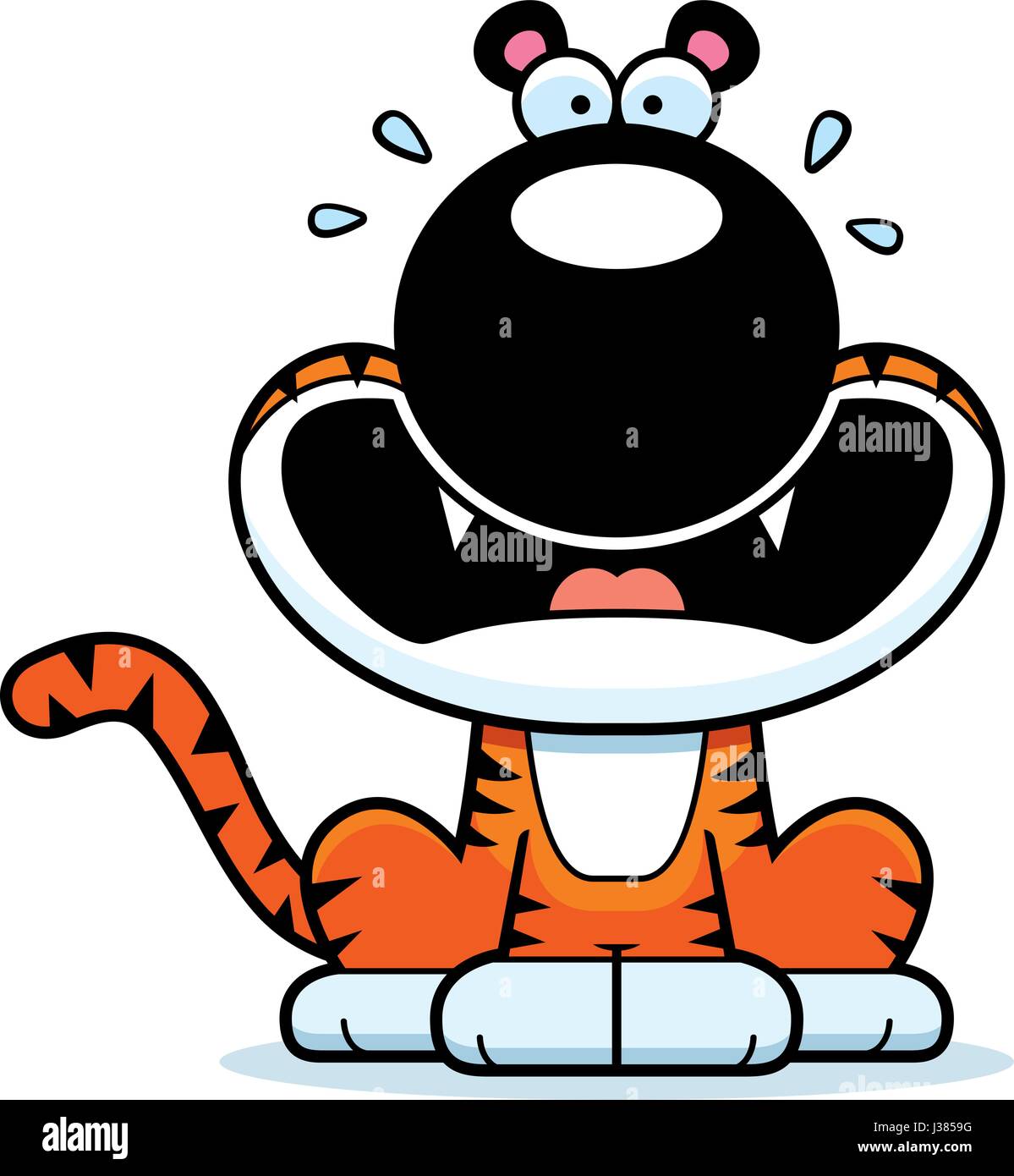 Scared tiger Stock Vector Images - Alamy