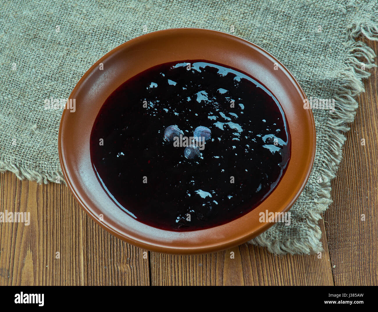 Powidl - is a zwetschgen stew. Unlike jam or marmalade Stock Photo - Alamy