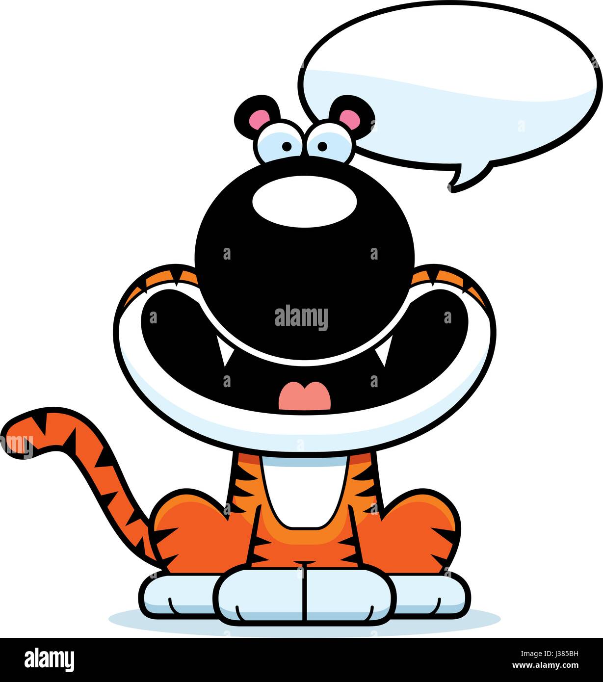 A cartoon illustration of a tiger talking Stock Vector Image & Art - Alamy