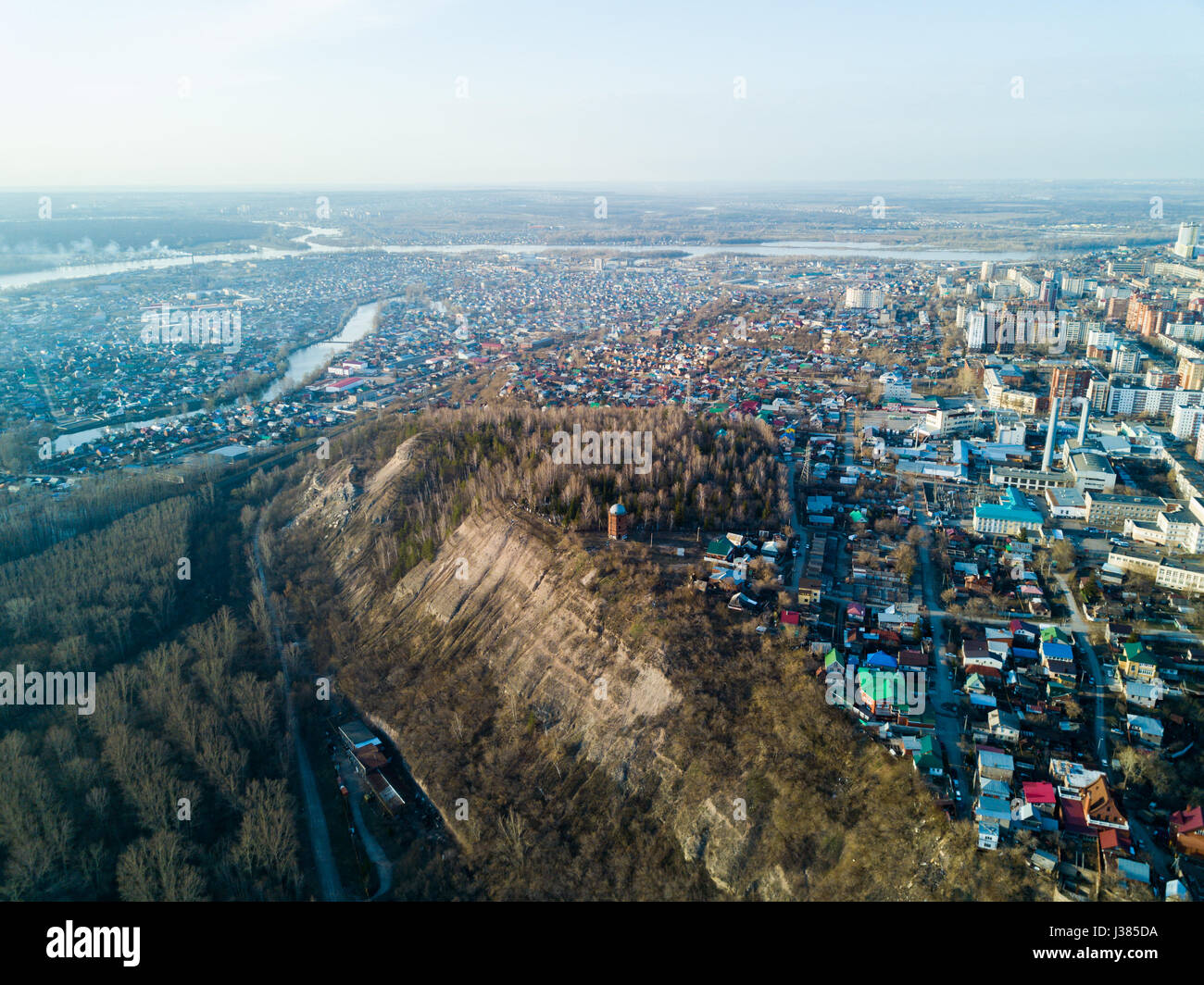 The cultural center of Ufa city. Aerial view Stock Photo - Alamy