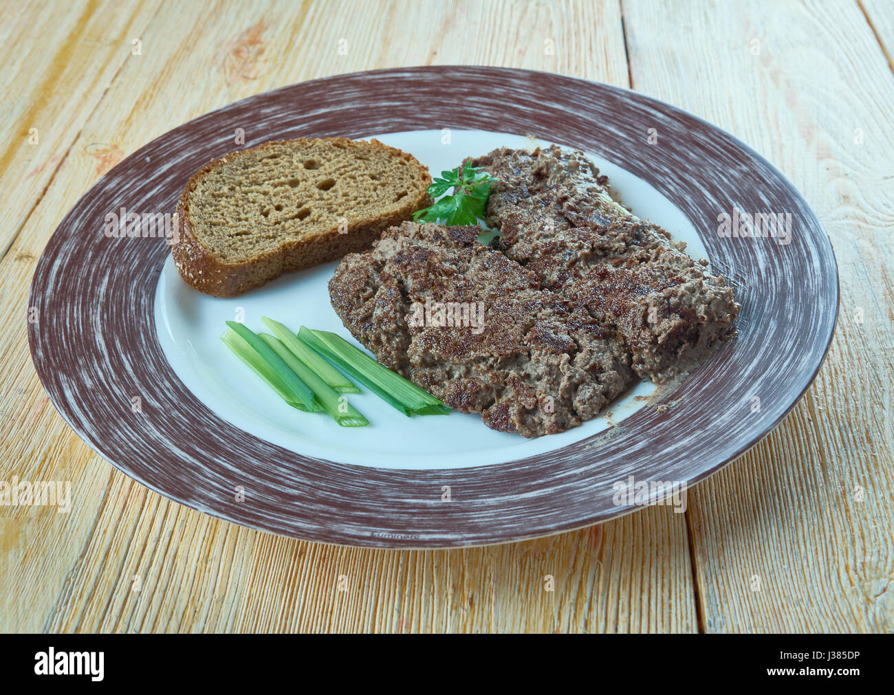Livermush - Southern United States food product composed of pig liver ...