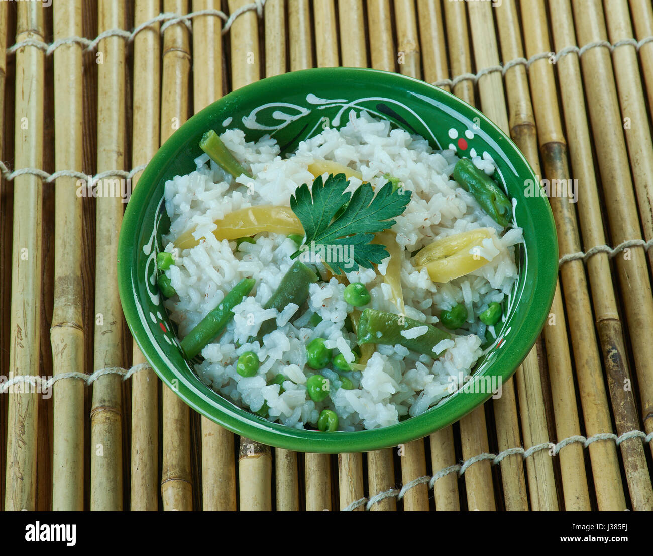 Vegetable Bagara - rice delicacy prepared in Hyderabad, Telangana ...