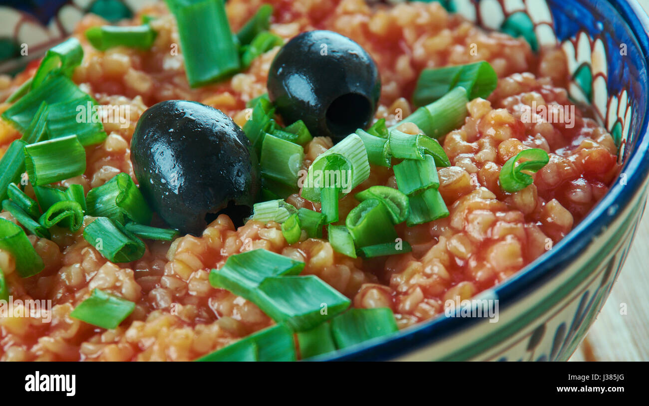 Kisir - traditional side dish in Turkish cuisines Stock Photo - Alamy