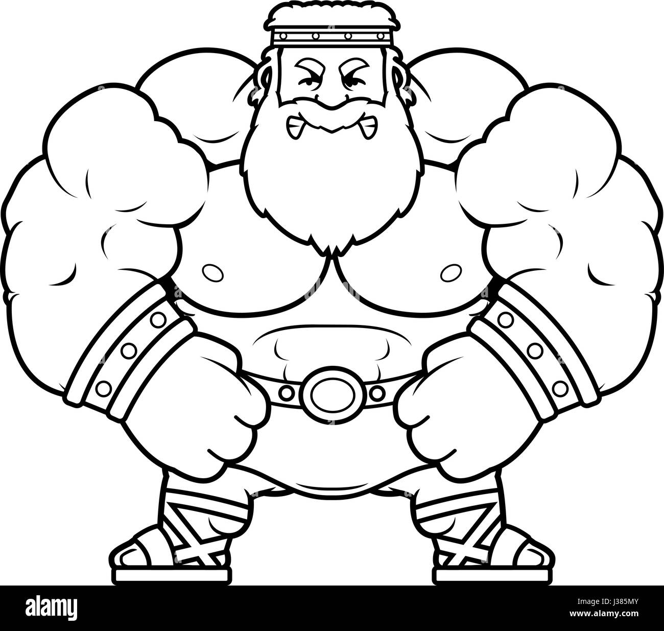 A cartoon illustration of Zeus looking angry Stock Vector Image & Art ...