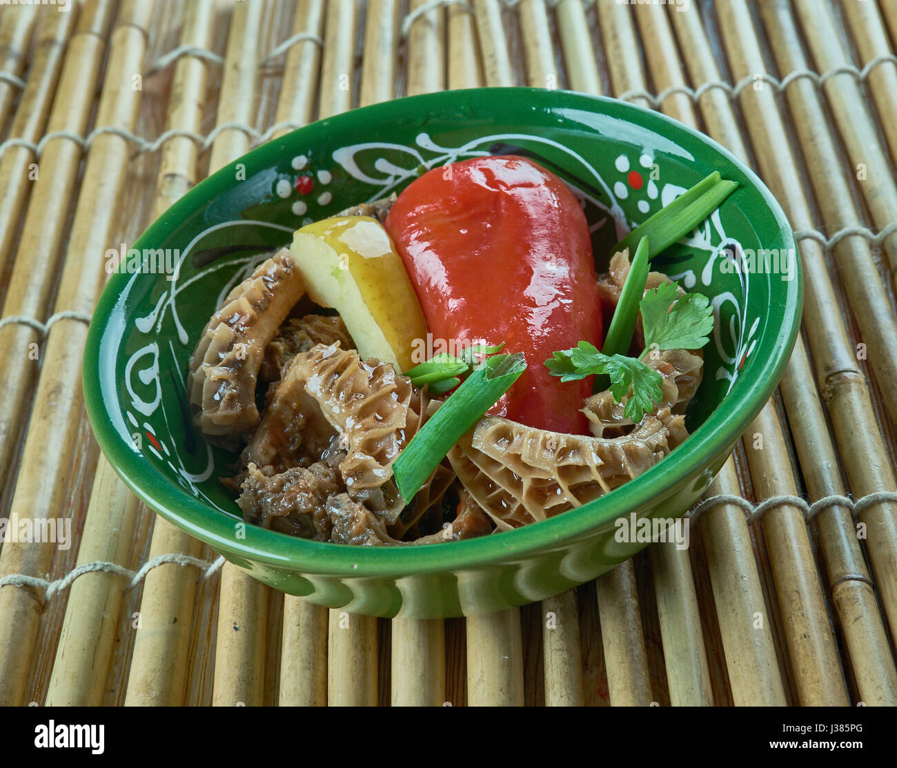tripe salad - Asian style spicy trip Stock Photo - Alamy