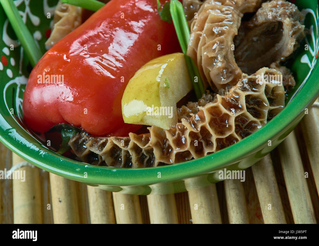tripe salad - Asian style spicy trip Stock Photo - Alamy