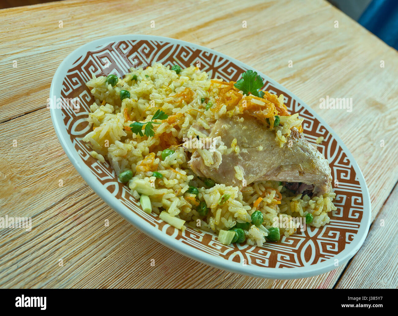 Mughlai Chicken Pulao.north Indian dish Stock Photo - Alamy