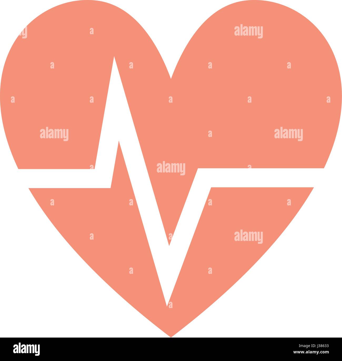 nice heartbeat to cardiac rhythm Stock Vector Image & Art - Alamy