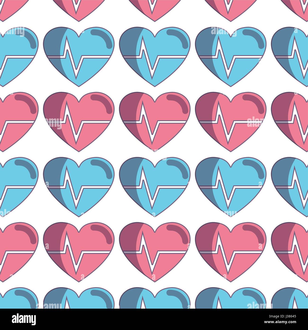 nice heartbeat to cardiac rhythm background Stock Vector Image & Art ...
