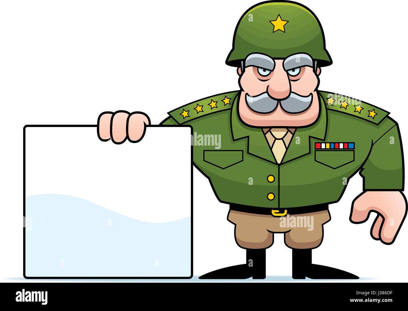 Army Commander Cartoon