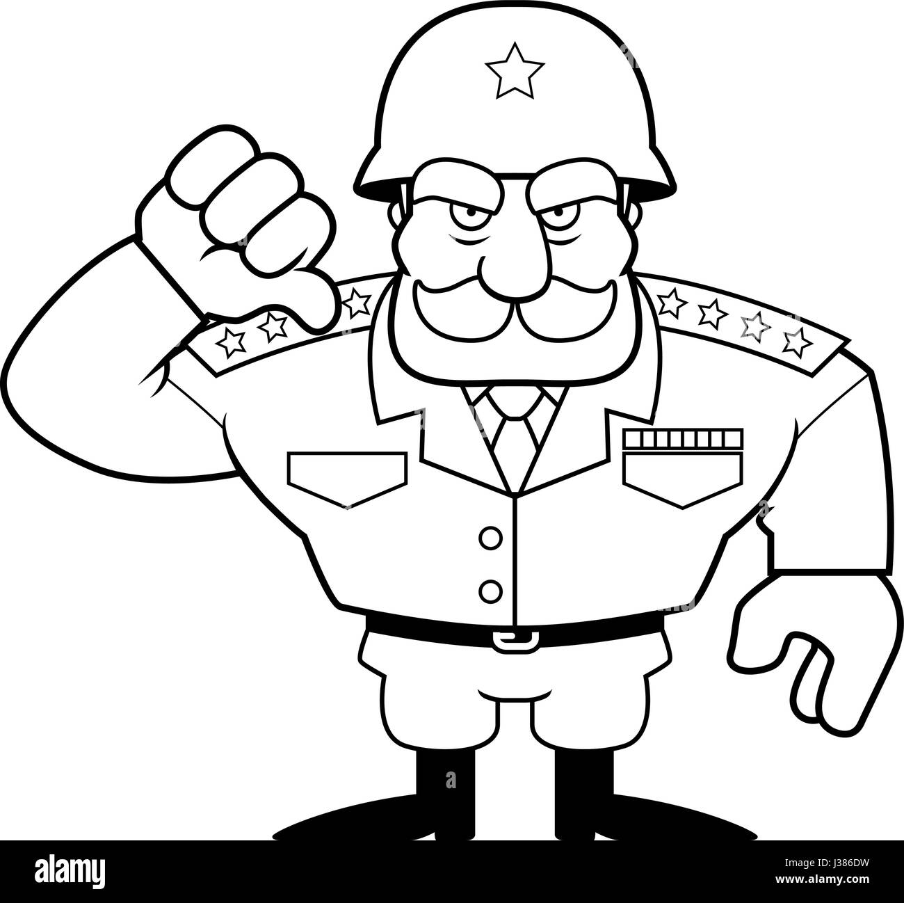Army General Cartoon