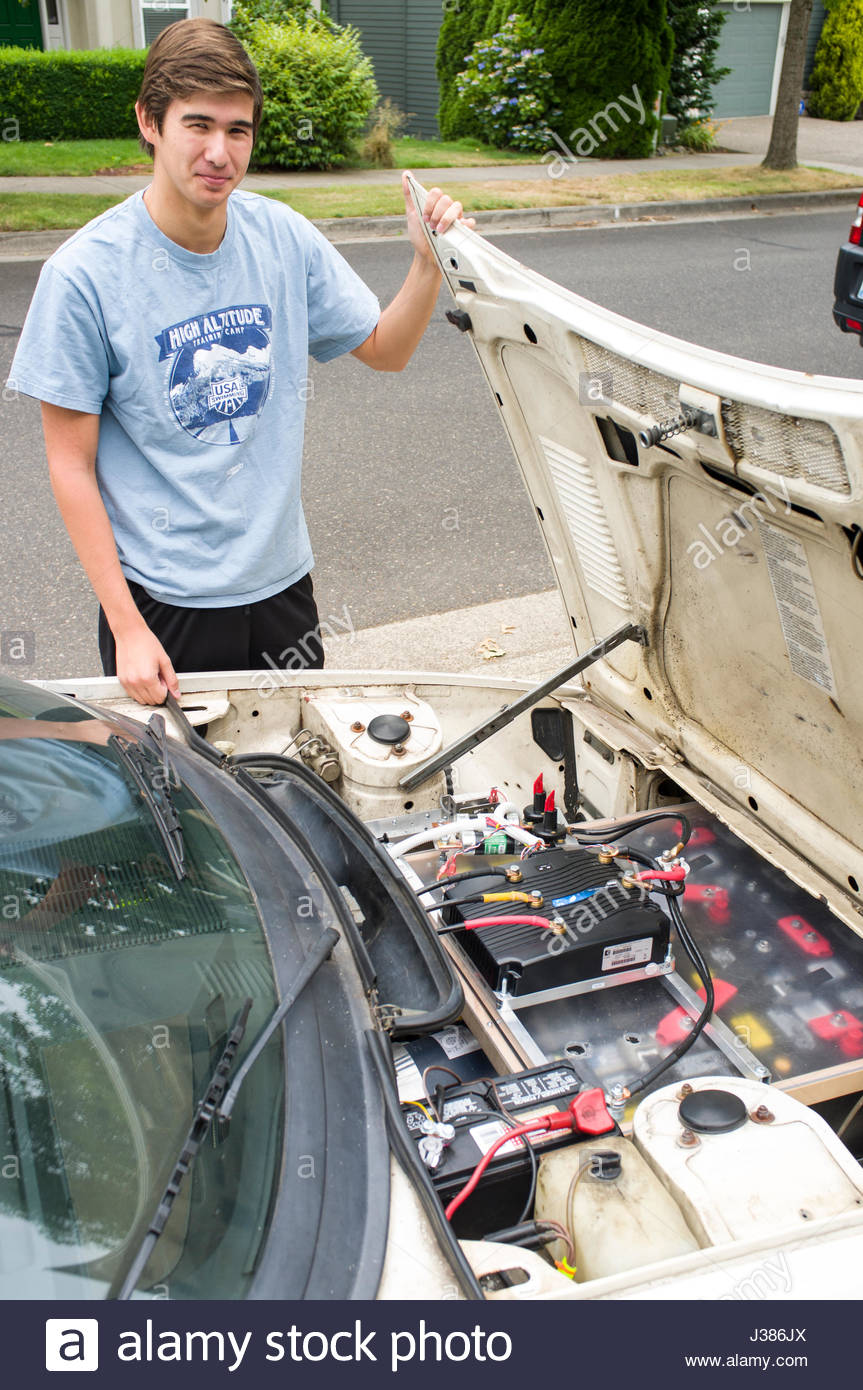 Man Standing Behind Car High Resolution Stock Photography and Images ...