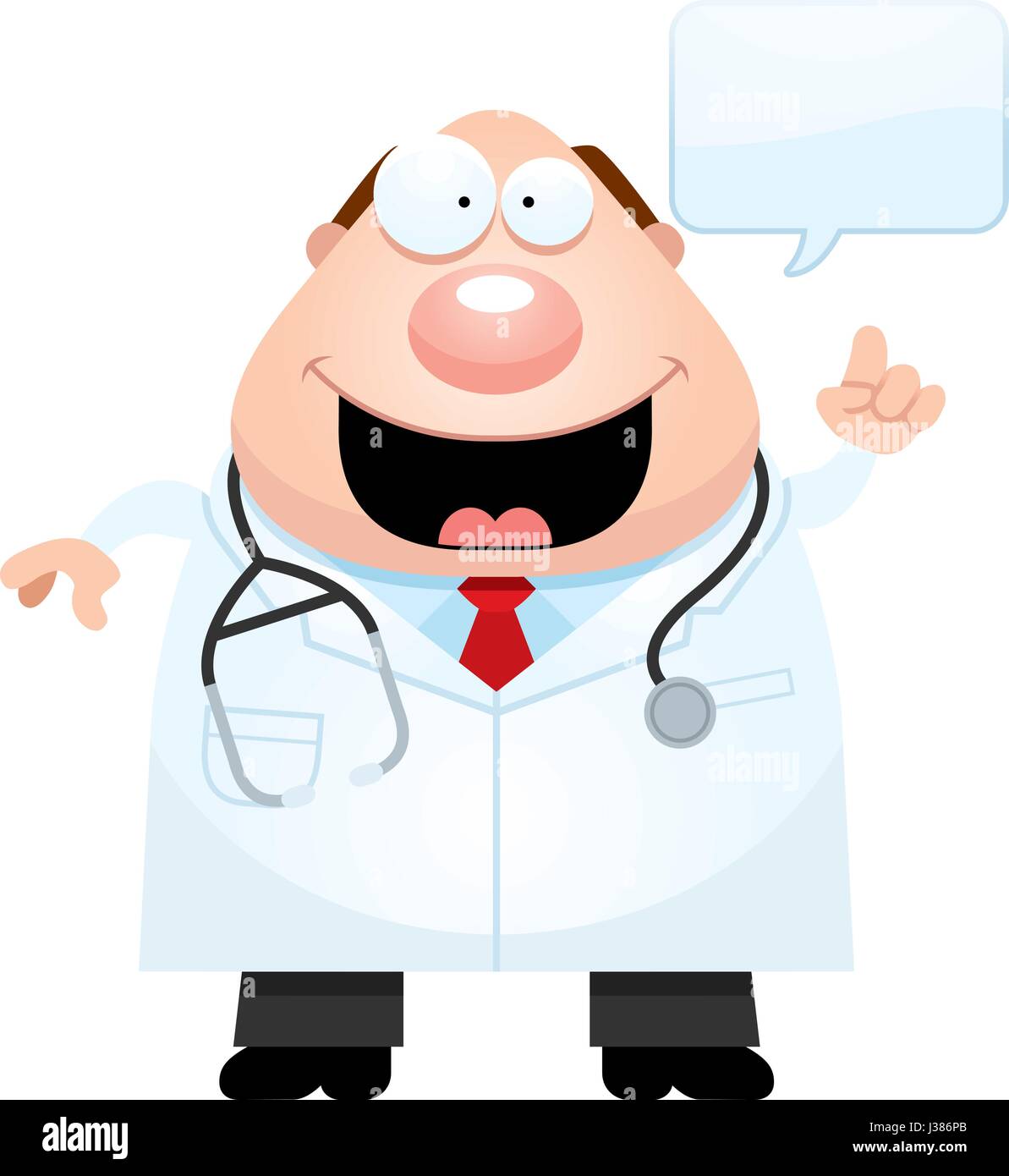 A cartoon illustration of a doctor with an idea Stock Vector Image ...
