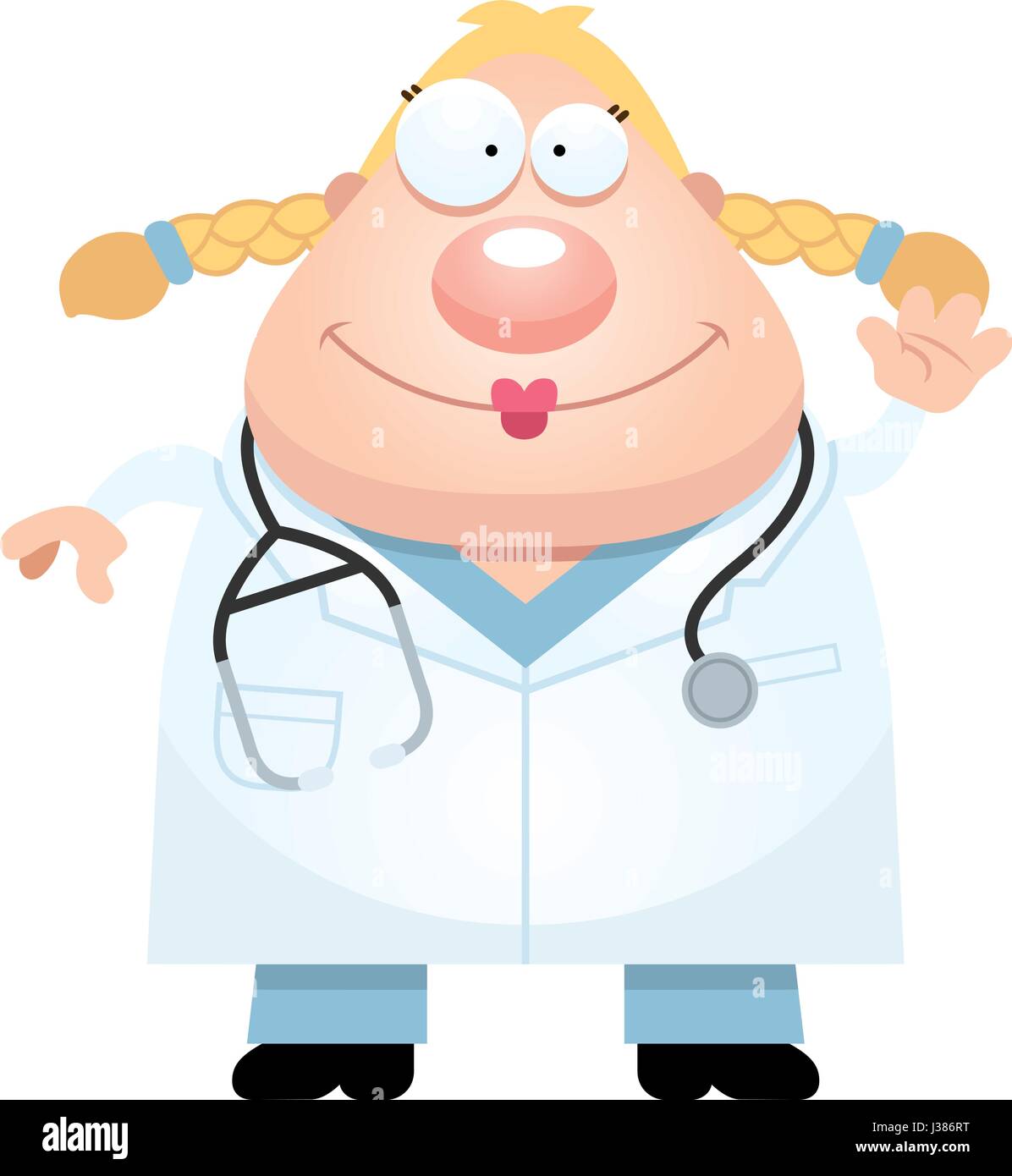 A cartoon illustration of a doctor waving Stock Vector Image & Art - Alamy